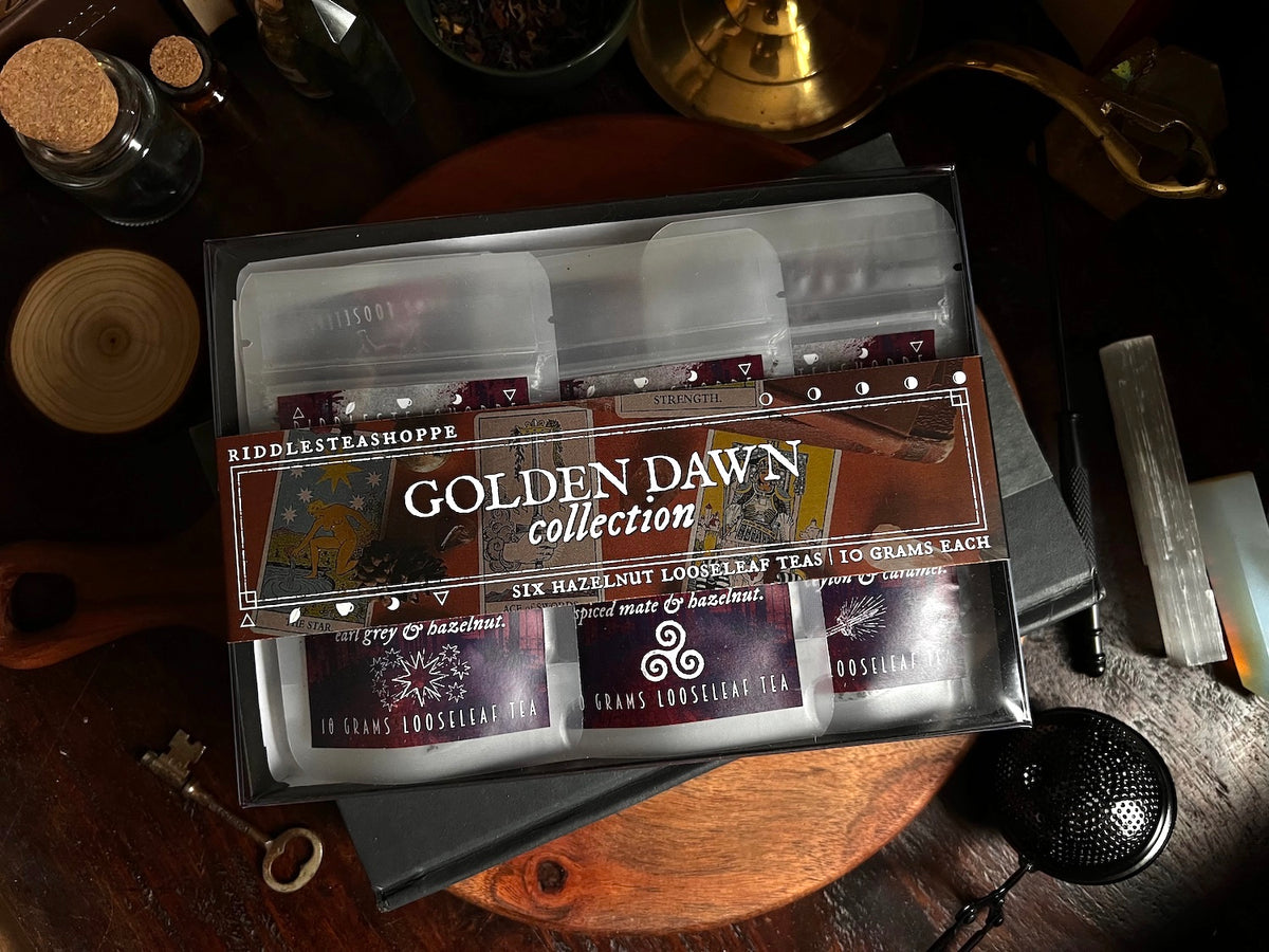 Golden Dawn Tea Sampler Set (Hazelnut Blends) – Riddle's Tea Shoppe